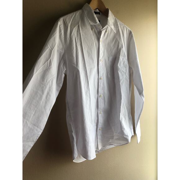 J. Crew | Shirts | New Jcrew Factory Slim Untucked Performance Mens White Button Down Shirt M ...